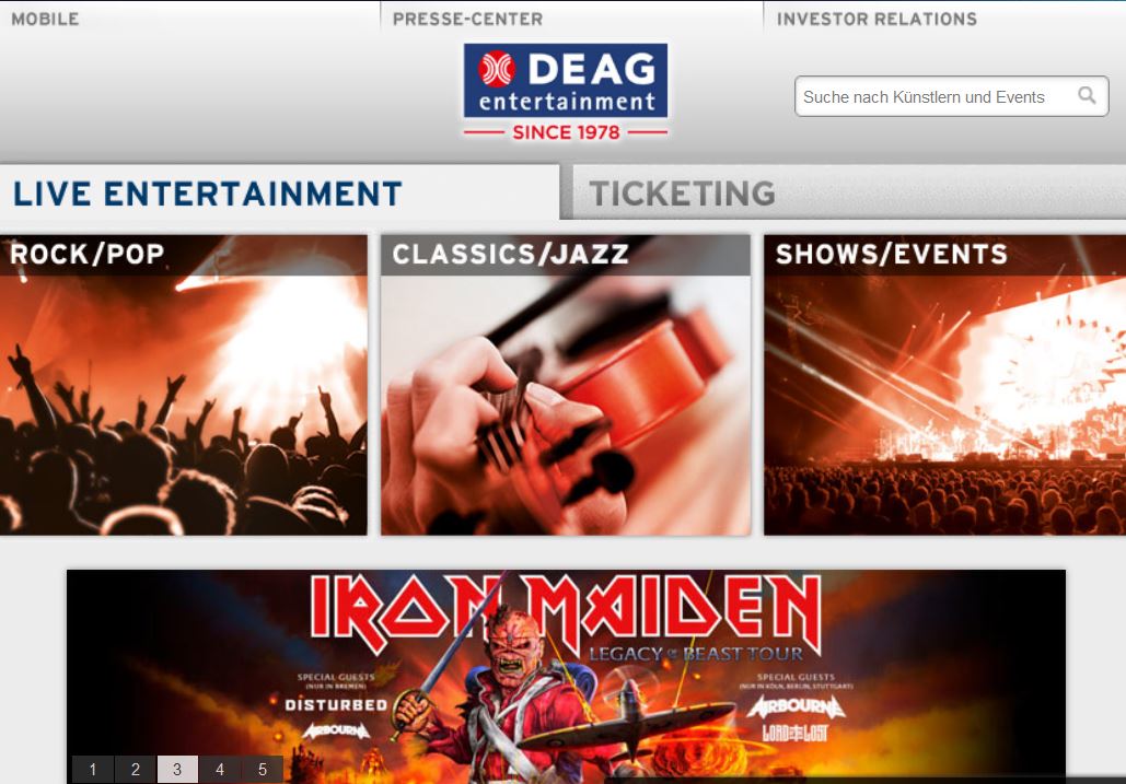 DEAG hält sich mit Übernahme in Irland schadlos - BondGuide